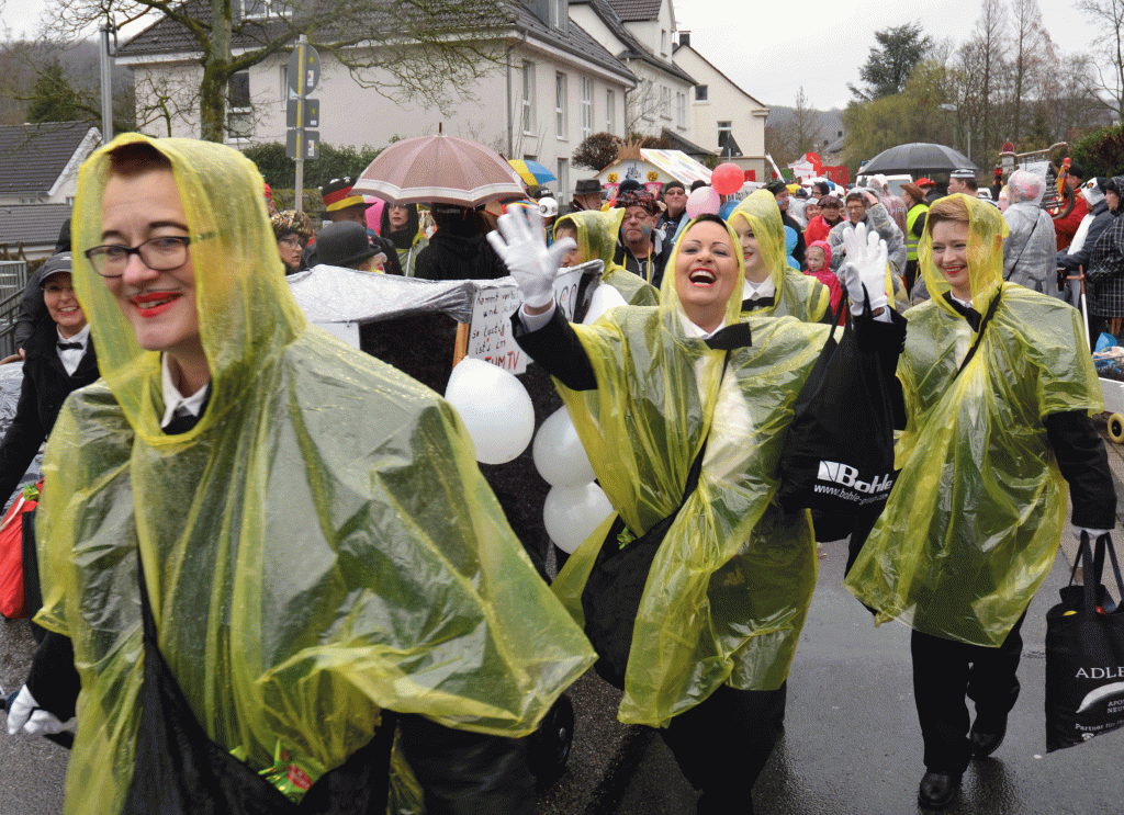 Waddische Narren trotzen dem Regen - Die Werdener Nachrichten